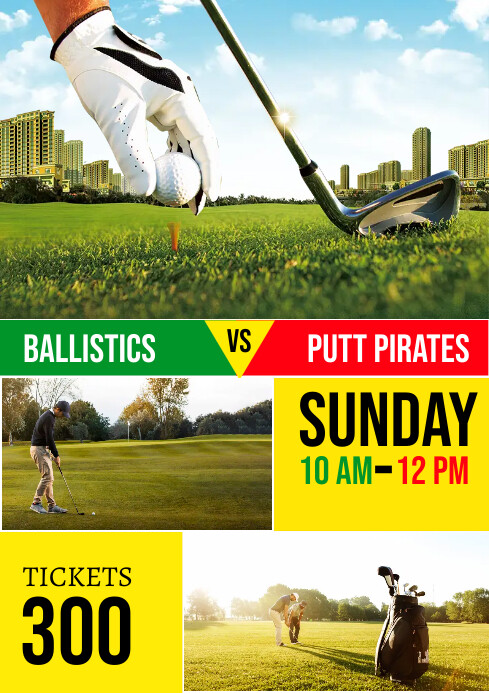 Modèle golf match | PosterMyWall
