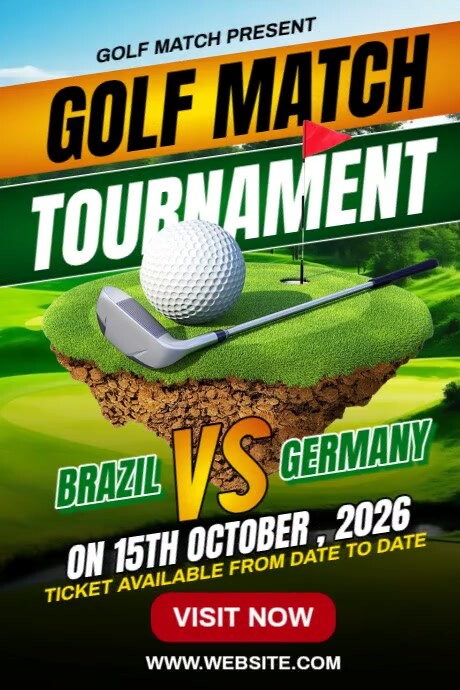 Modèle Golf Match Tournament | PosterMyWall