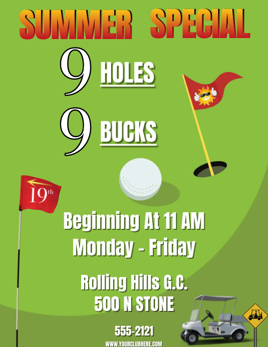 GOLF SPECIAL Template | PosterMyWall