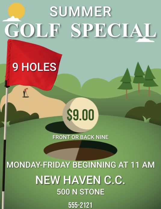 GOLF SUMMER SPECIAL Template | PosterMyWall