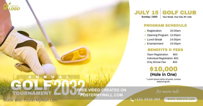 Golf Tournament Ad Template | PosterMyWall
