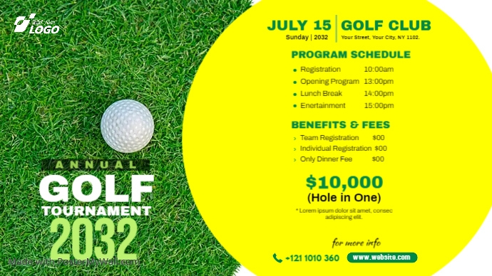 Golf Tournament Ad Template | PosterMyWall