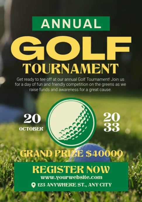 Golf Tournament Ad Template | PosterMyWall
