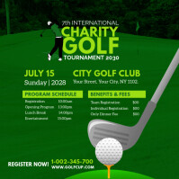 Charity Golf Tournament Instagram Post Template | PosterMyWall