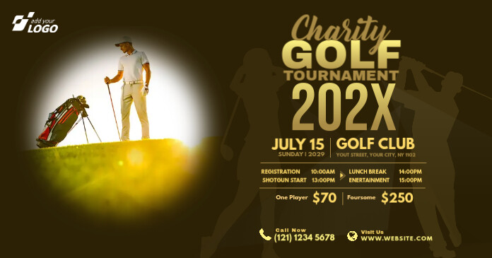 Golf Tournament Advert Template | PosterMyWall