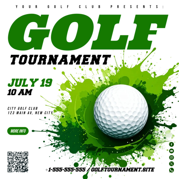 Golf Tournament Banner Template | PosterMyWall