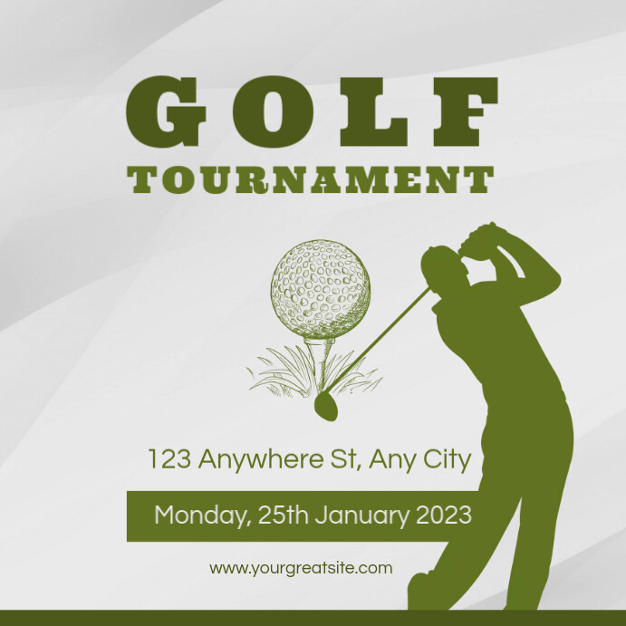 Plantilla de Golf Tournament | PosterMyWall