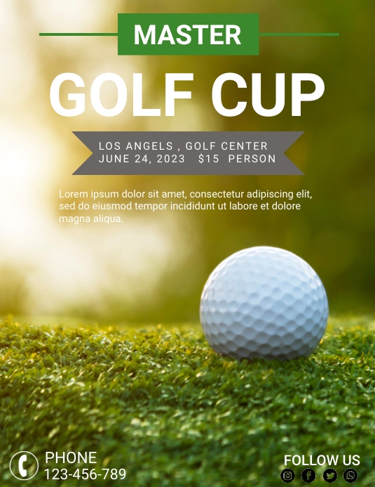 GOLF TOURNAMENT FLAYER TEMPLATE | PosterMyWall
