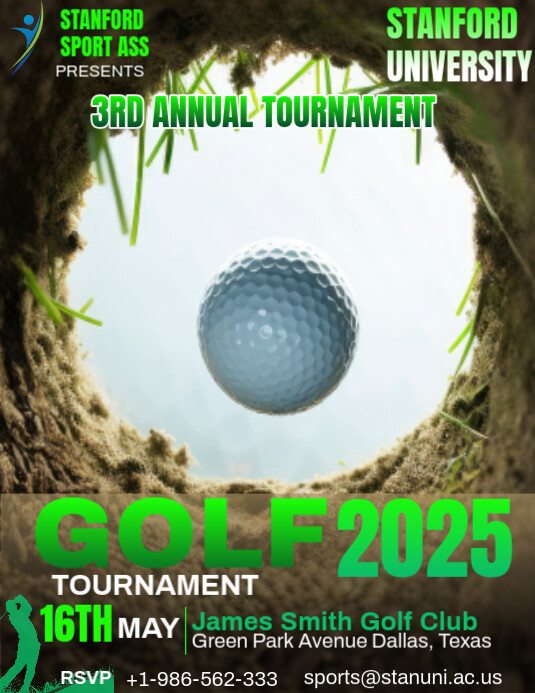 Golf Tournament flier Ad Template | PosterMyWall