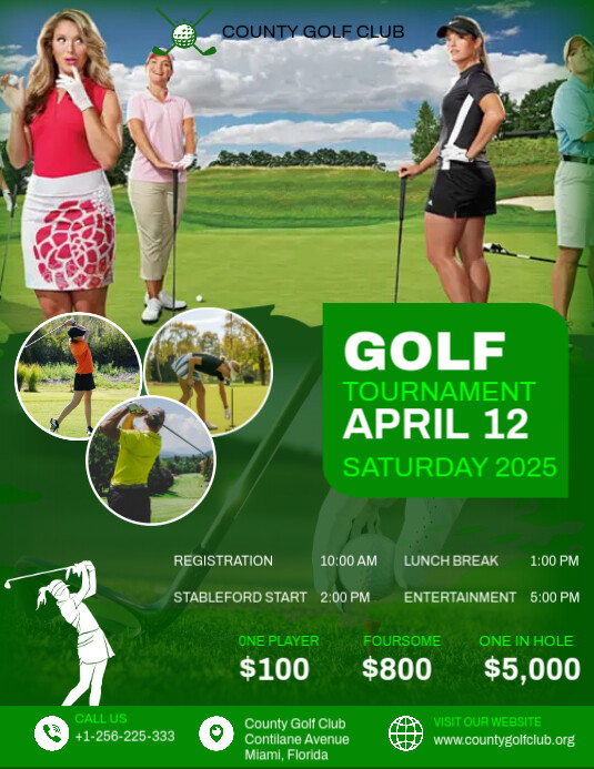 Golf Tournament flier Ad Template | PosterMyWall