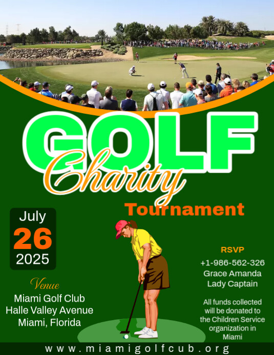 Golf Tournament flier Ad Template | PosterMyWall