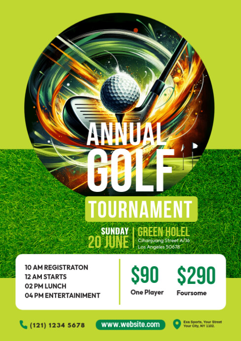 Golf Tournament Flyer Template | PosterMyWall