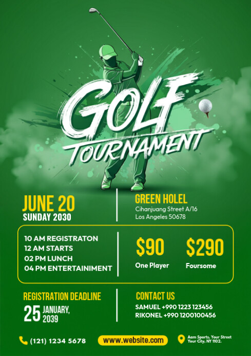 Golf Tournament Flyer Template | PosterMyWall