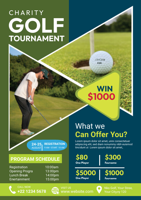 Golf Tournament Flyer Template | PosterMyWall