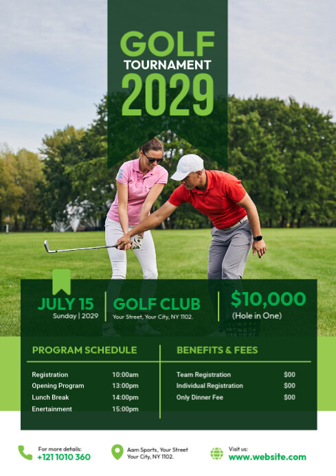 Golf Tournament Flyer Template | PosterMyWall
