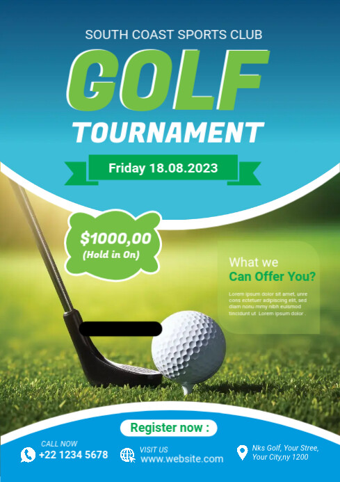 Golf Tournament Flyer Template | PosterMyWall