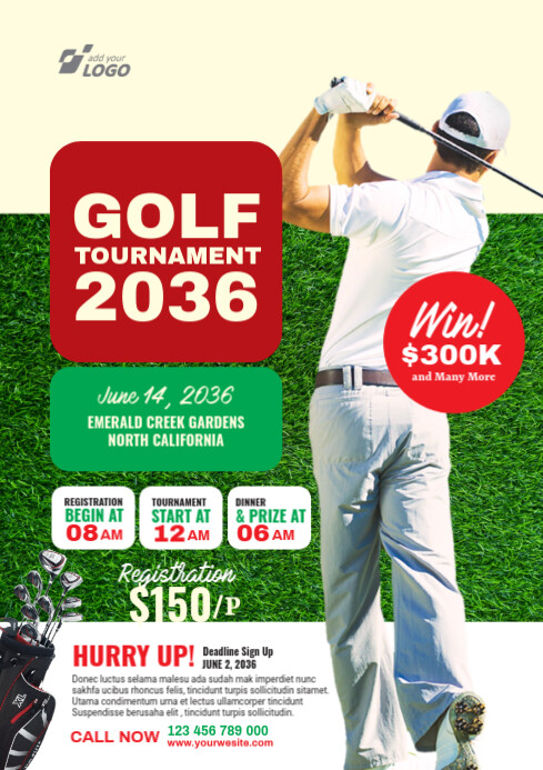 Golf Tournament Flyer Template | PosterMyWall