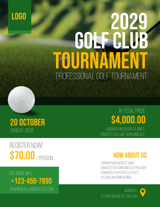 Golf Tournament Flyer Template | PosterMyWall