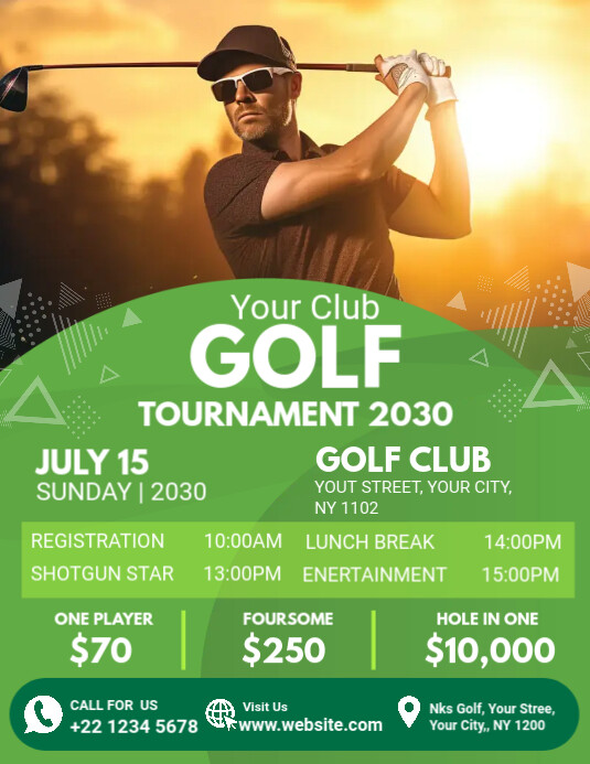 Golf Tournament Flyer Template | PosterMyWall