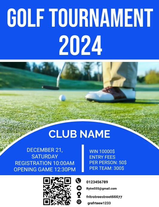 golf tournament flyers Template | PosterMyWall