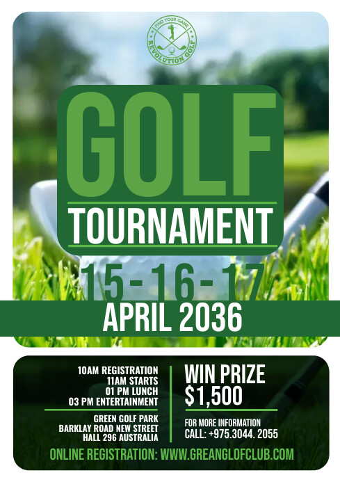 Golf Tournament FlyerTemplate | PosterMyWall