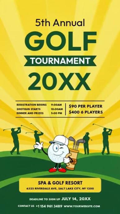 Golf Tournament Instagram Reel Template | PosterMyWall