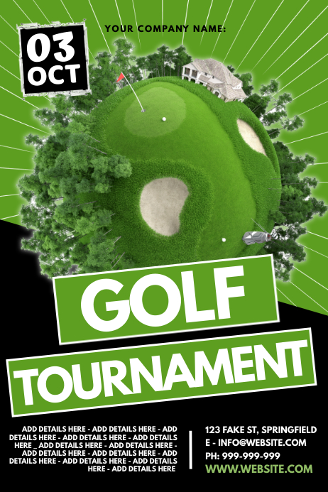 Golf Tournament Poster Template | PosterMyWall