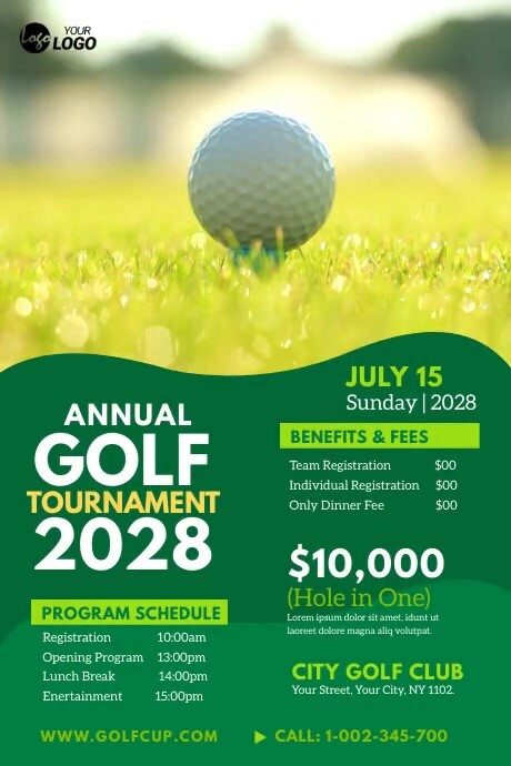 Golf Tournament Poster Template | PosterMyWall