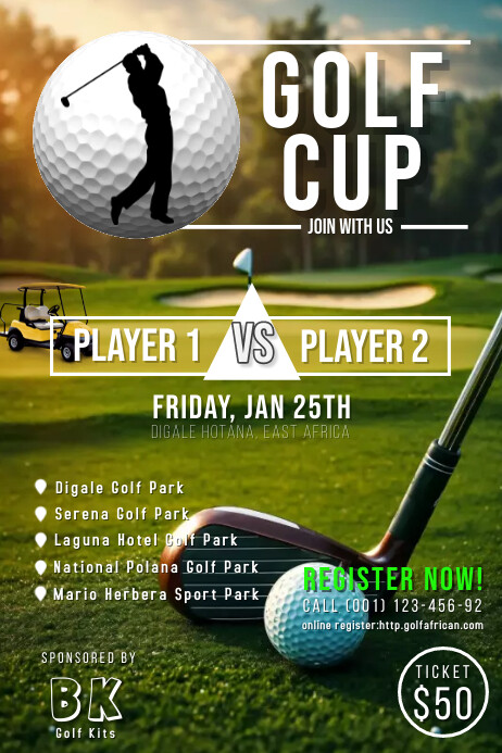 Copy of Golf Tournament Poster | PosterMyWall