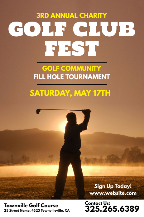 Golf Tournament Poster Template | PosterMyWall
