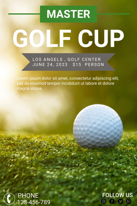 GOLF TOURNAMENT POSTER TEMPLATE | PosterMyWall