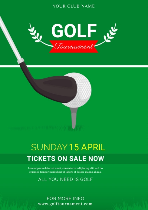 Plantilla de GOLF TOURNAMENT TEMPLATE | PosterMyWall