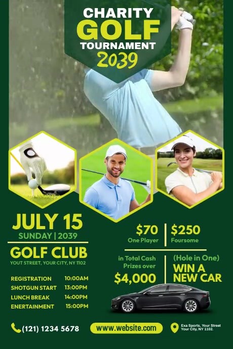 Golf Tournament Video Poster Template | PosterMyWall