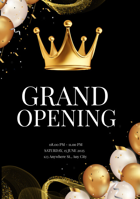 Golld Grand Opening Template | PosterMyWall