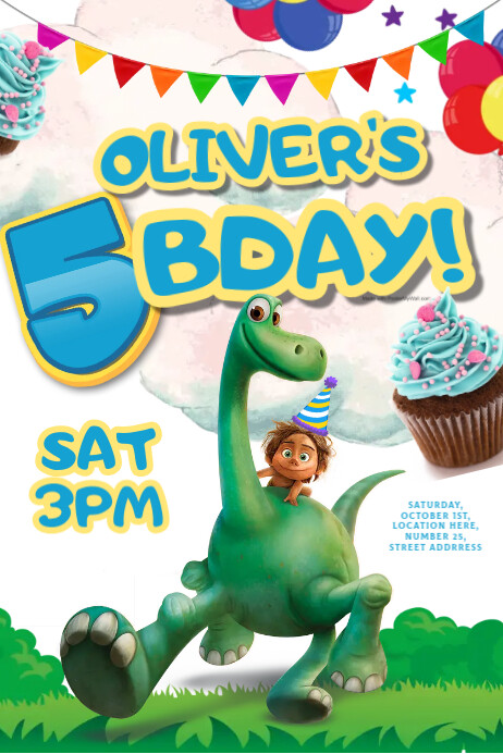 GOOD DINO.A Template | PosterMyWall