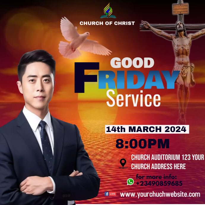 GOOD FIDAY FLYER TEMPLATE | PosterMyWall