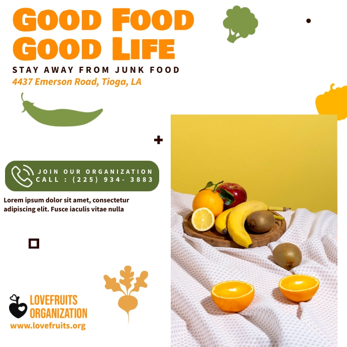 Plantilla de Good Food Ads | PosterMyWall