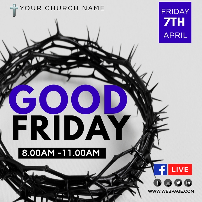good friday, easter Template | PosterMyWall