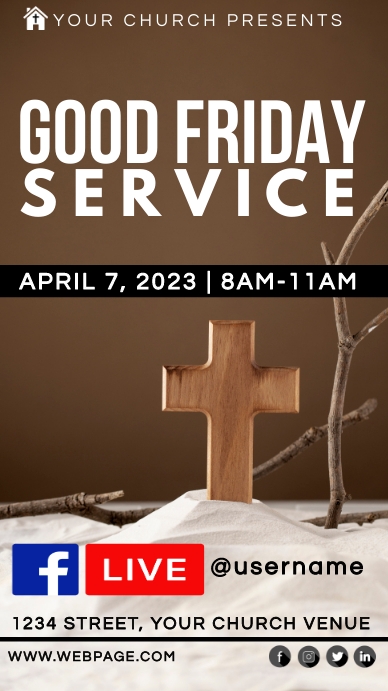 good friday, easter Template | PosterMyWall