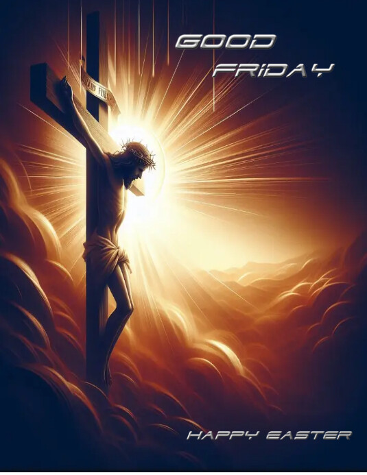 Plantilla de Good friday, Easter template design | PosterMyWall