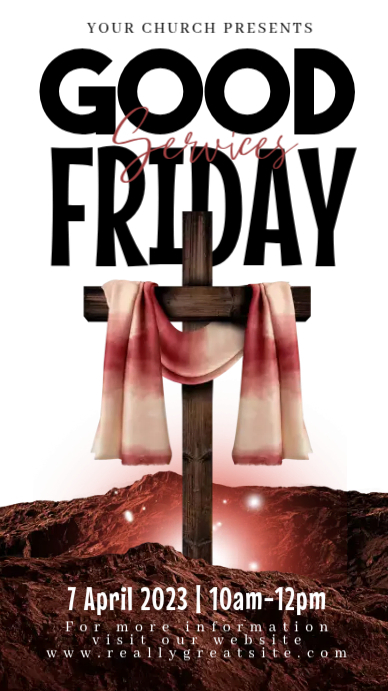 good friday,easter friday, lent session Template | PosterMyWall