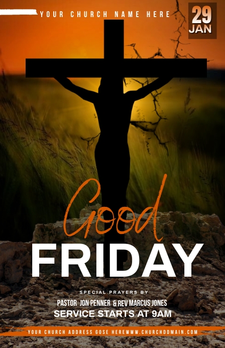 GOOD FRIDAY' Template | PosterMyWall