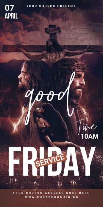 GOOD FRIDAY' Template | PosterMyWall