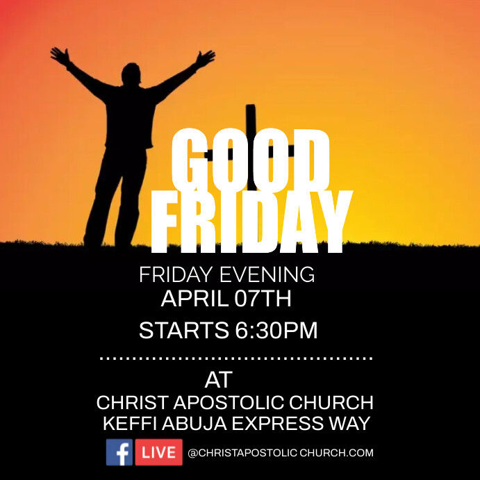 GOOD FRIDAY (3) Template | PosterMyWall