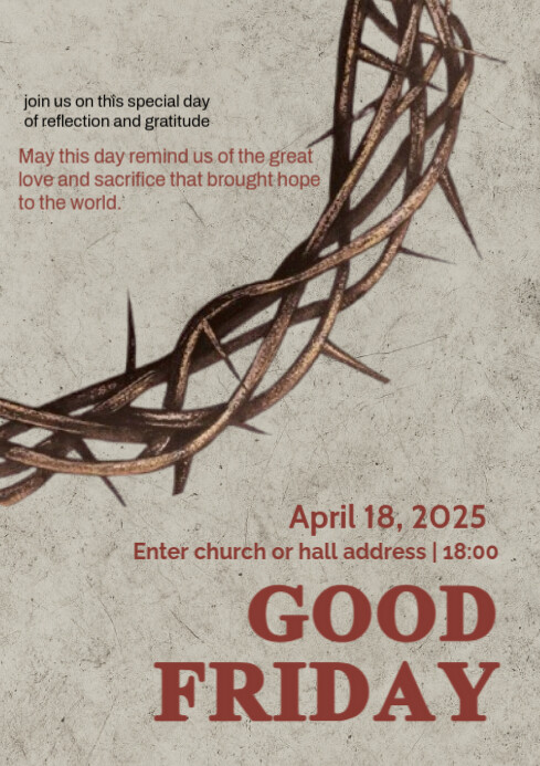 Good Friday A4 Template | PosterMyWall