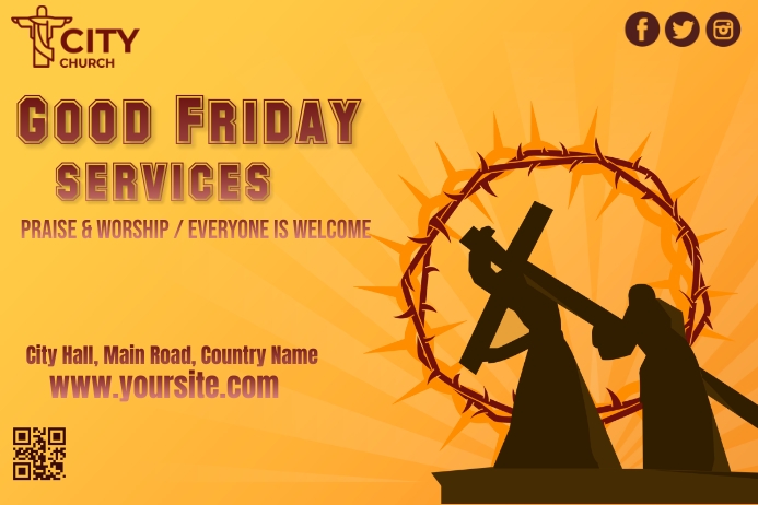 Good Friday Ads Template | PosterMyWall