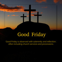 Good Friday 2025 Template | PosterMyWall