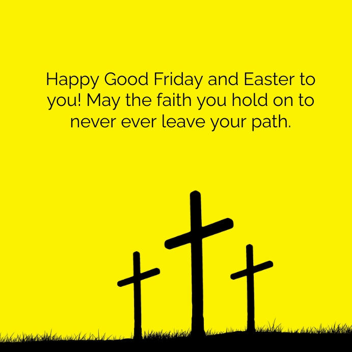 Good Friday and Easter Template | PosterMyWall