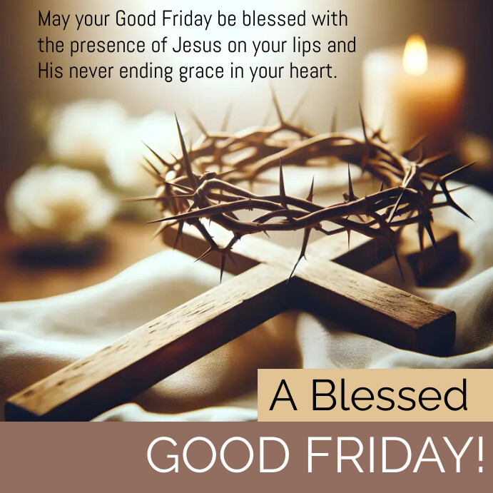 Good Friday background Template | PosterMyWall