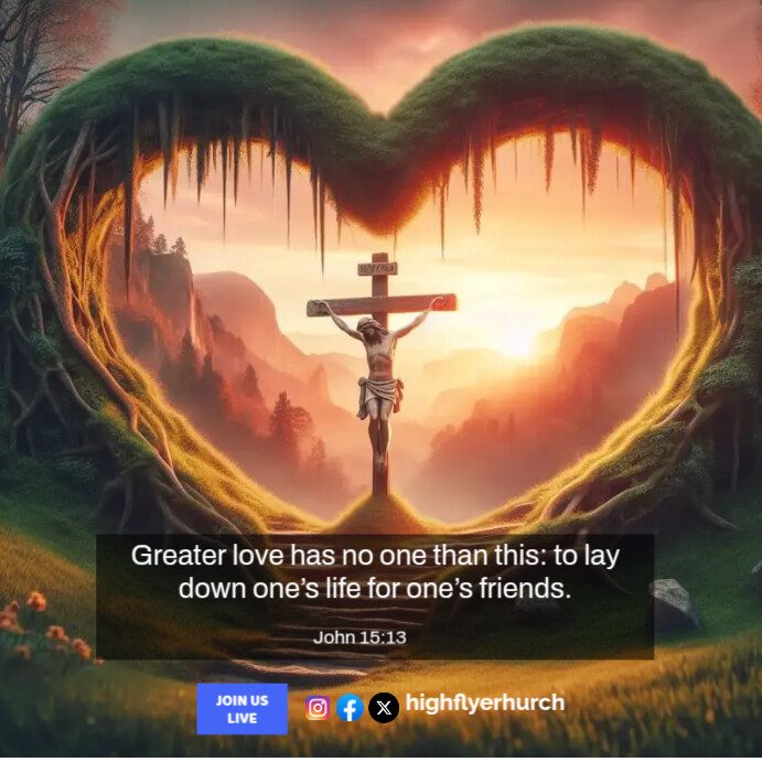 Good Friday bibke verse frame (1) Template | PosterMyWall